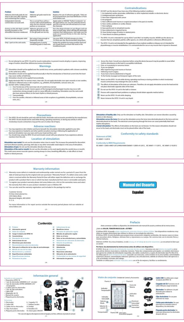 XPDS18 User Manual | HiDow International