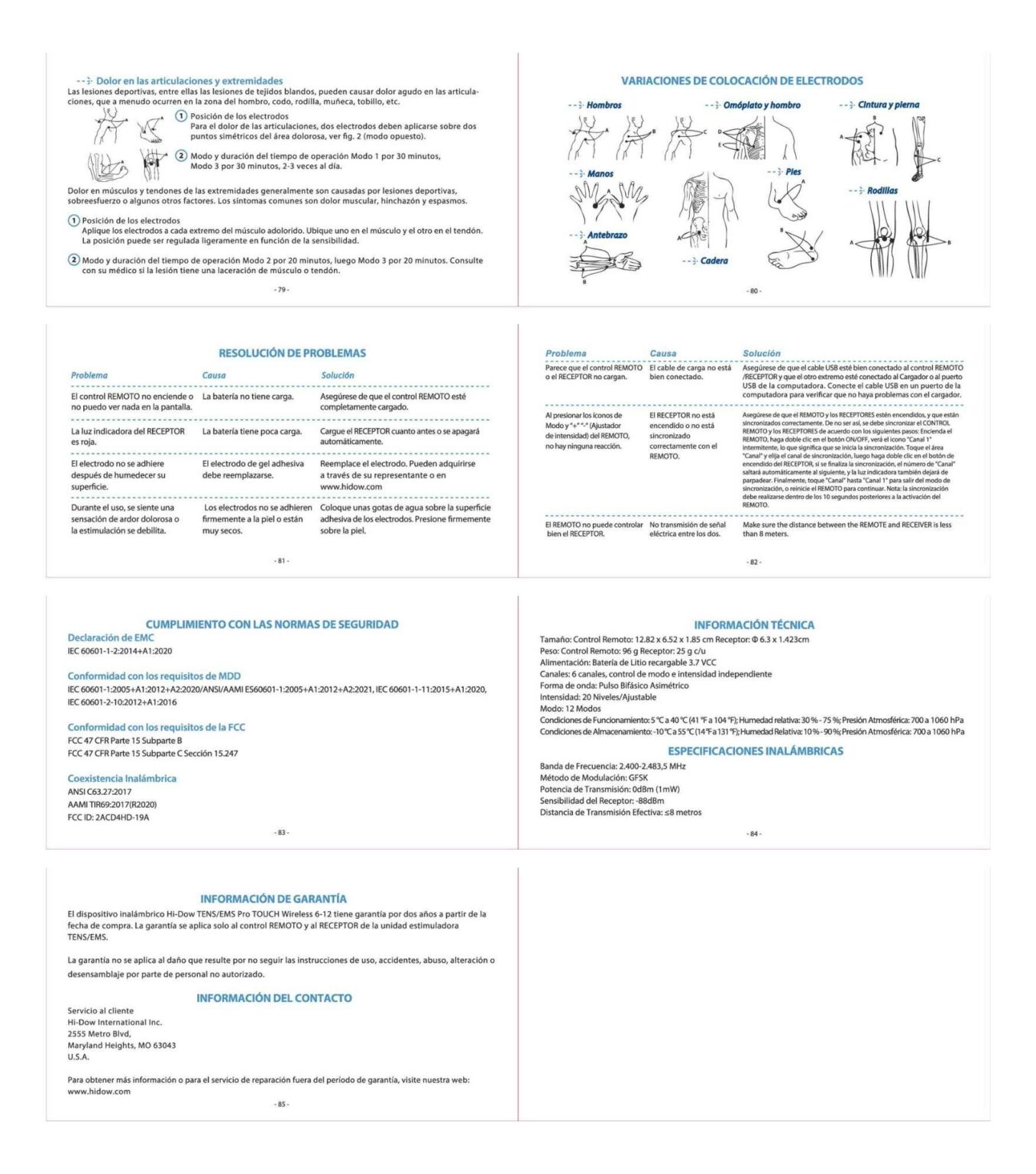 PRO TOUCH 6-12 User Manual | HiDow International